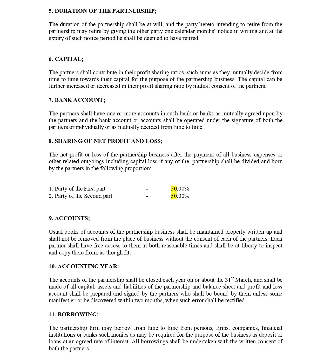 Understanding Partnership Deed: Importance, Format, Content & Types ...