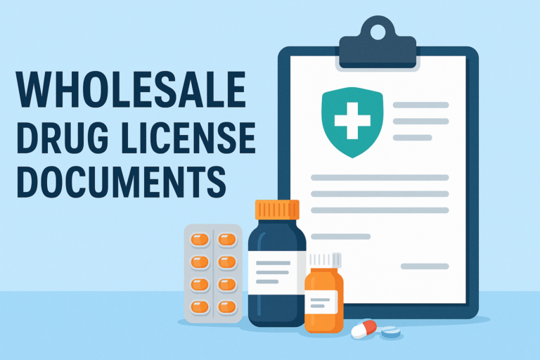Documents Required For Wholesale Drug License Registration